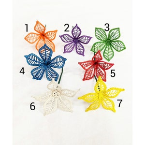 Marshall Island Woven Flower Hairpic by Lauhala Trading - Etsy