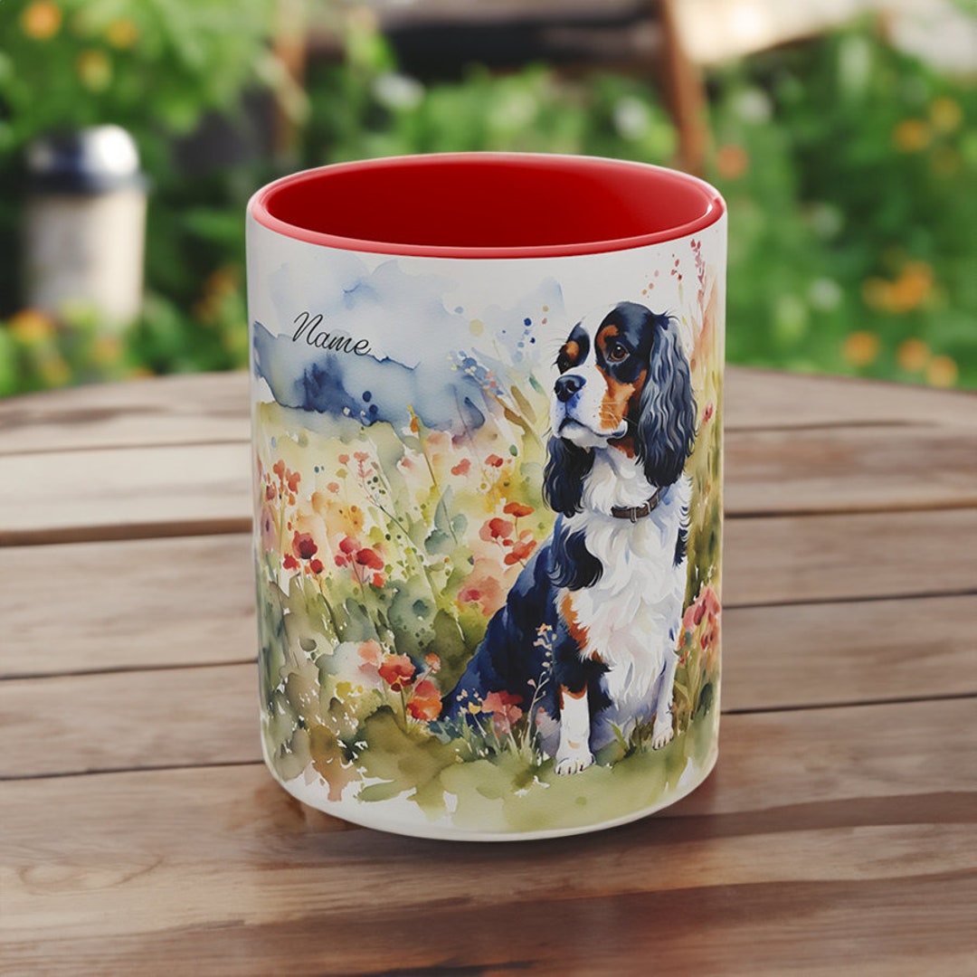 Cavalier King Charles Coffee Mug Colorful Gift Cavalier King Charles ...