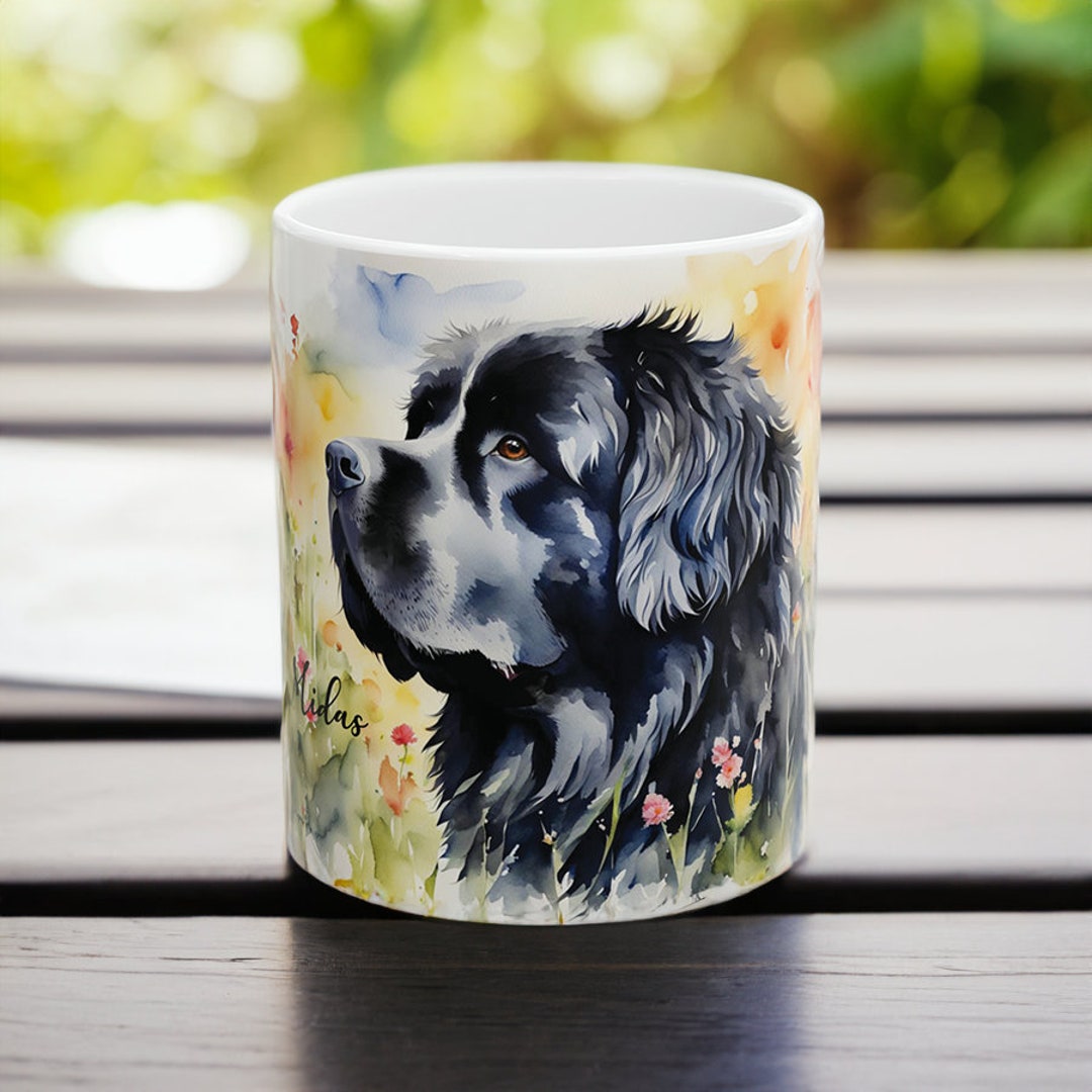 Newfoundland Coffee Mug Colorful Gift Newfoundland Owner Gift Ceramic ...