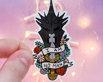 I Am No Man Sticker - Etsy