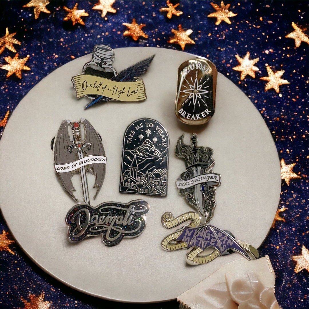 ACOTAR Series 2 Enamel Pin Set Officially Licensed - Etsy
