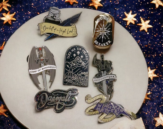 ACOTAR Series 2 Enamel Pin Set Officially Licensed - Etsy