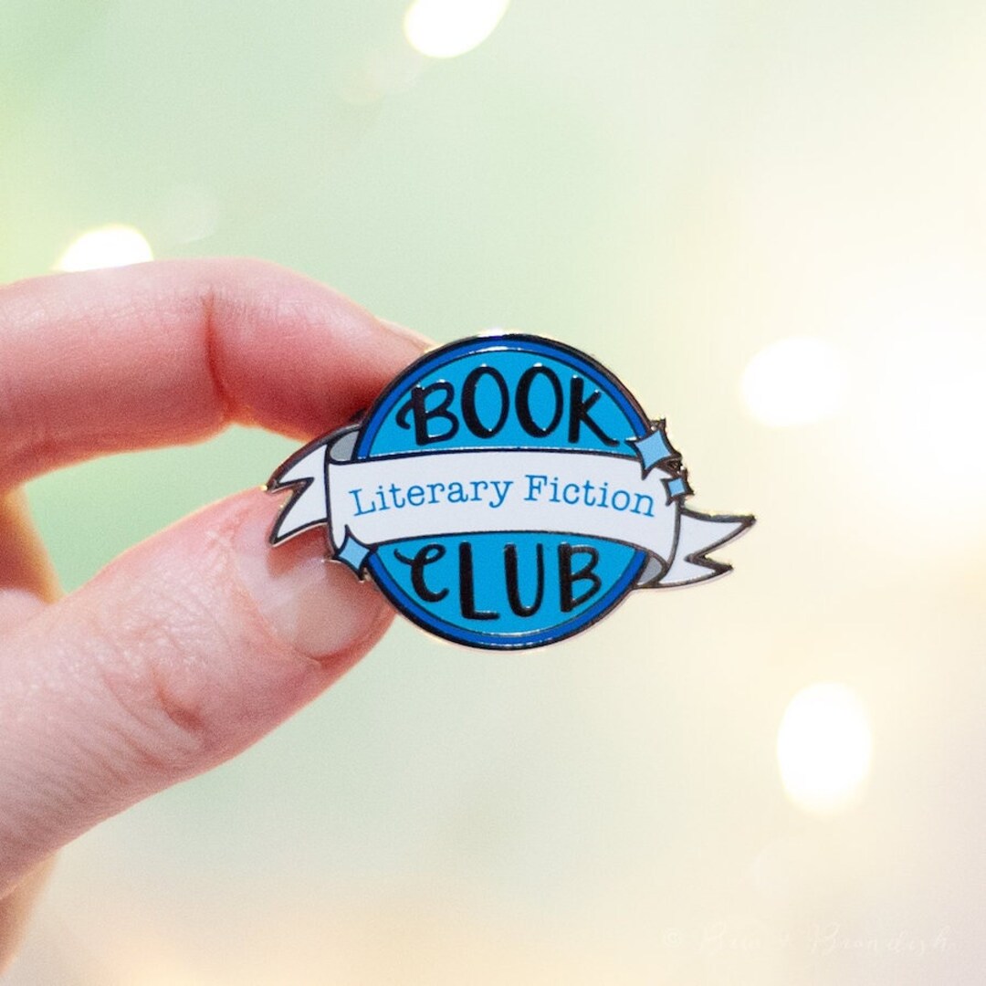 Literary Fiction Book Club Enamel Pin - Etsy