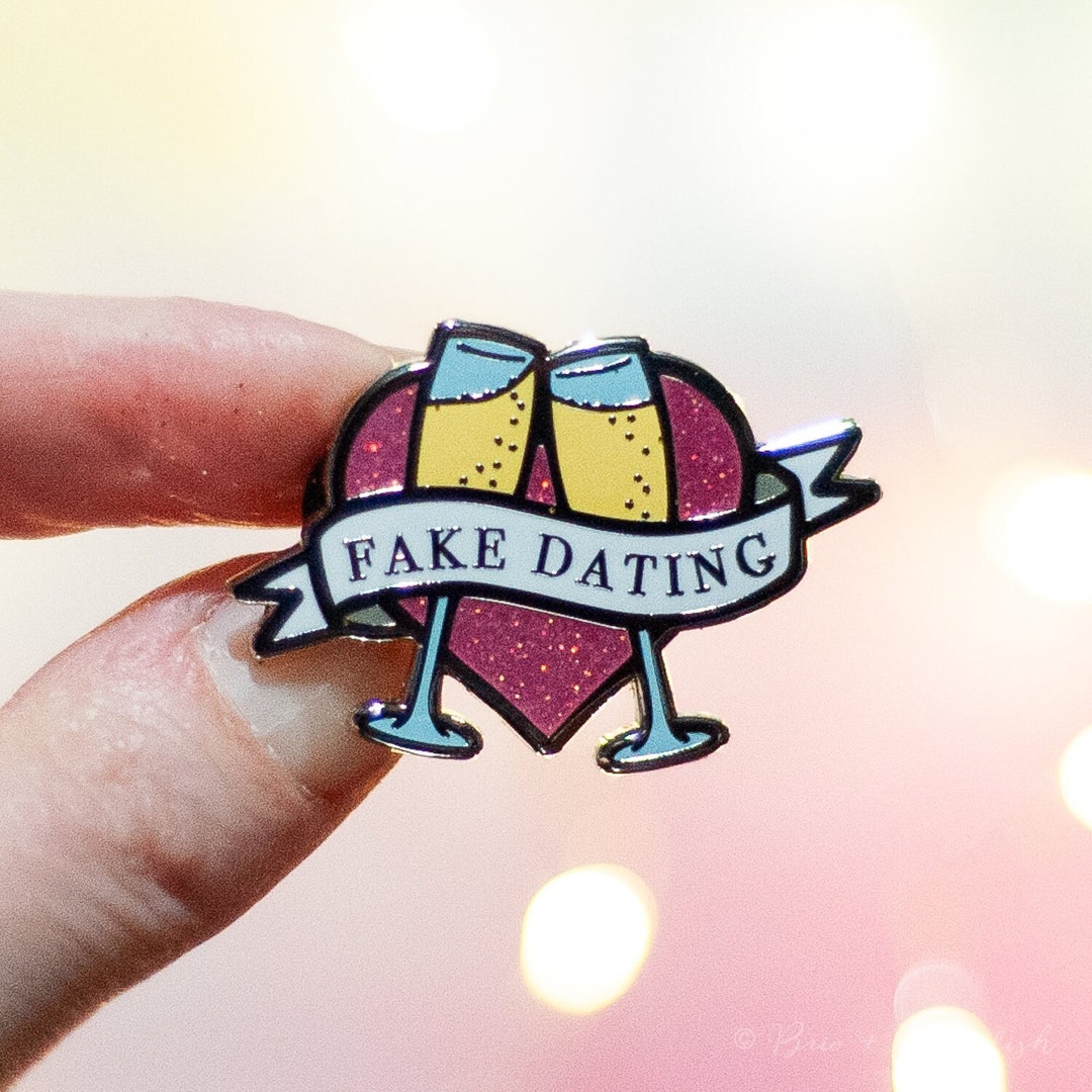 Fake Dating - Bookish Trope Enamel Pin - Etsy