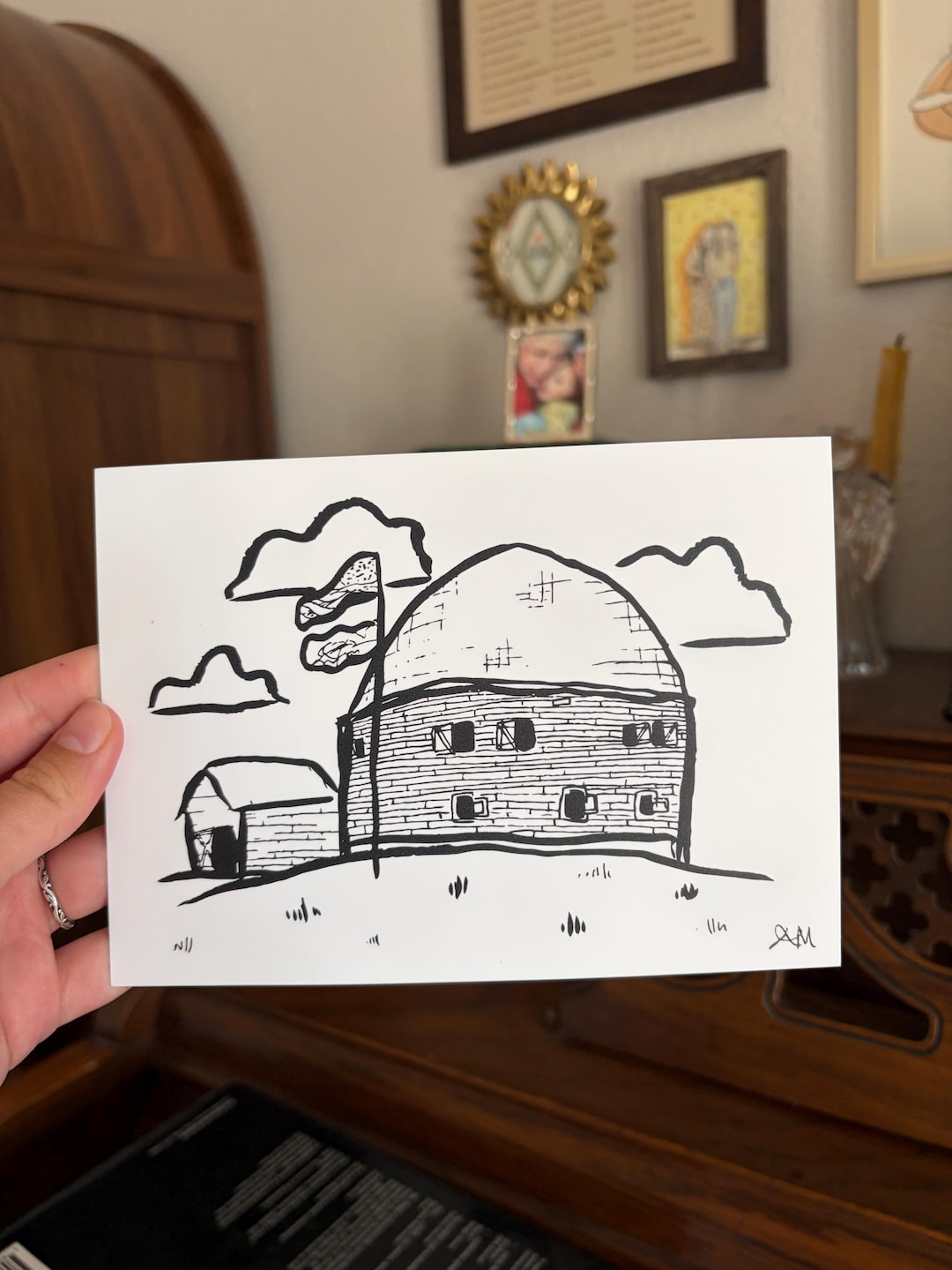 Red Round Barn | Oklahoma Landmarks - Etsy