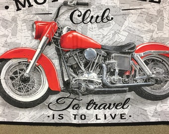 Harley davidson fabric | Etsy