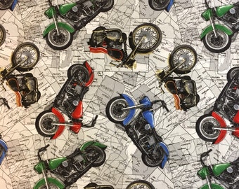 Harley davidson fabric | Etsy