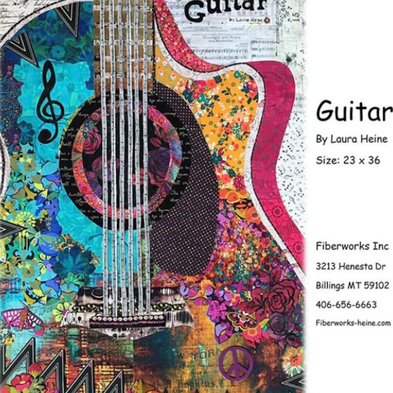 Guitar Quilt Pattern - Etsy
