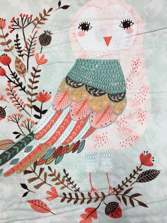 REDUCED Forest Owl Panel | Etsy