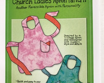 Church Ladies Apron Sewing Pattern, From Mary Mulari Designs ...