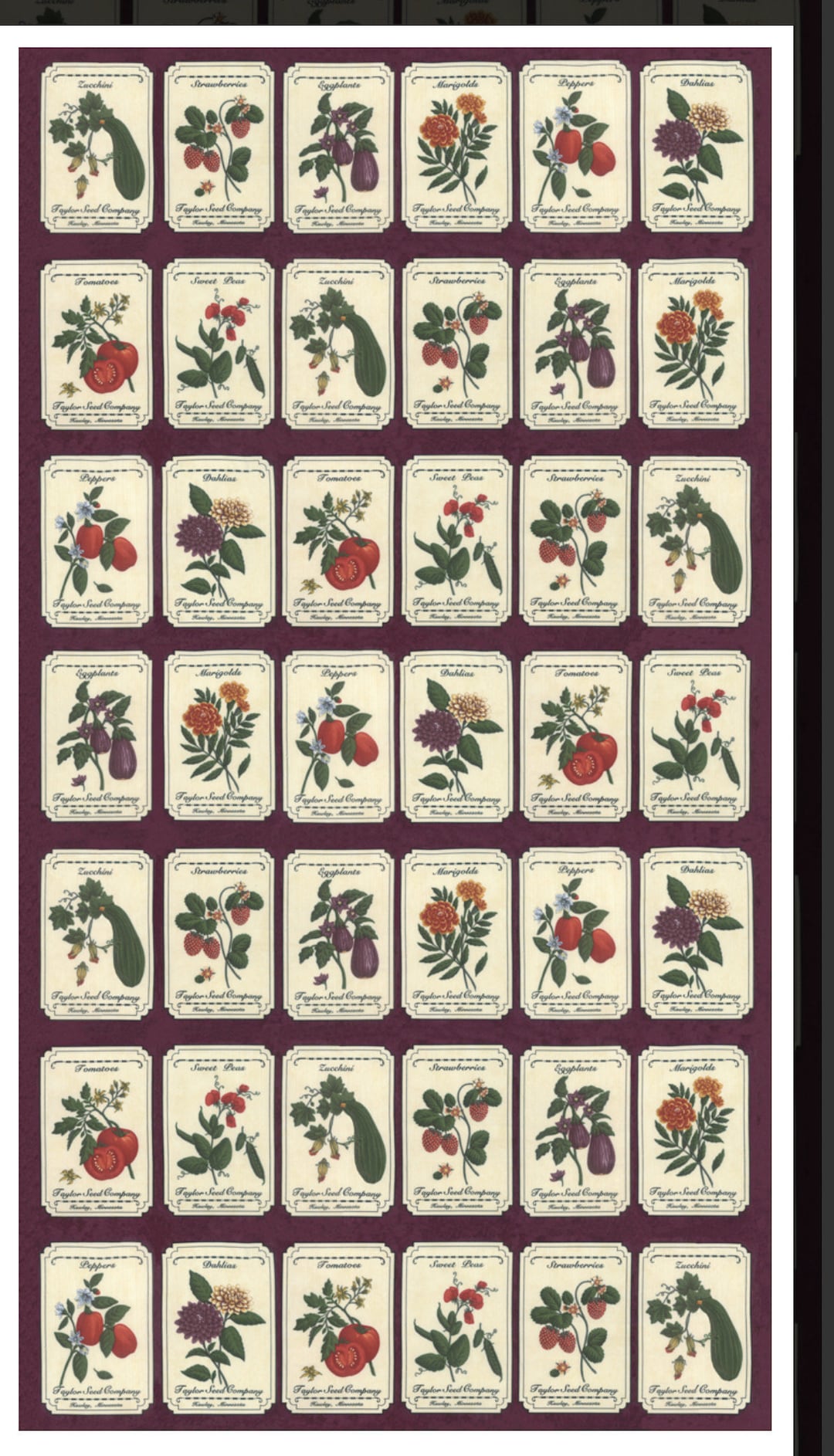 RARE!! Fresh off the Vine Panel - Etsy