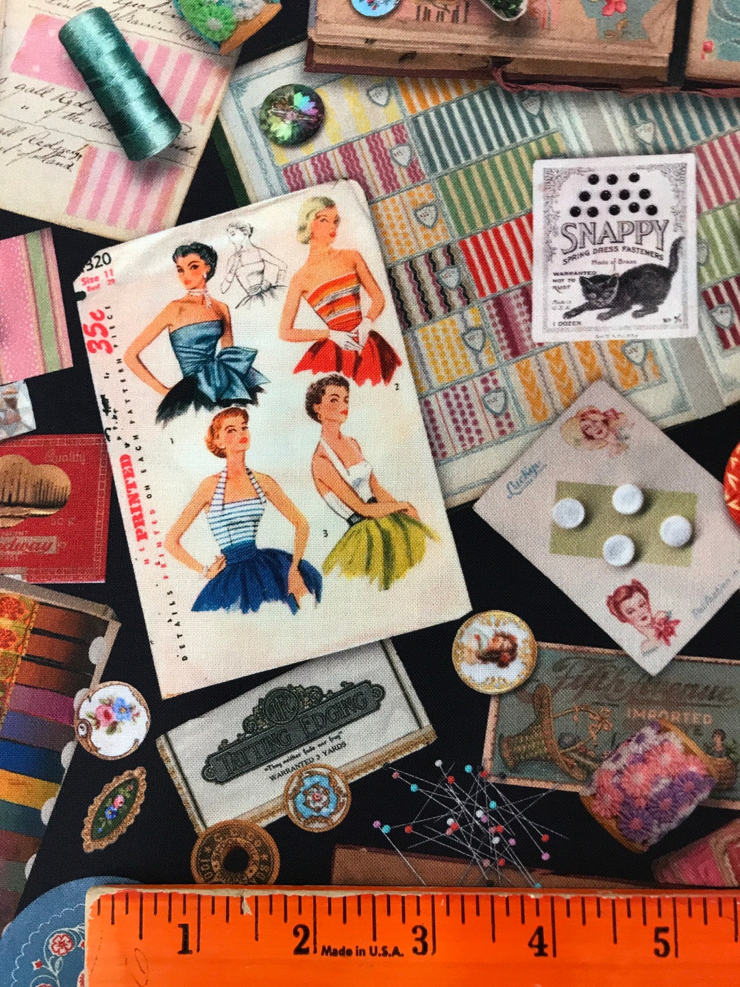 Vintage Sewing Stash Collage - Etsy
