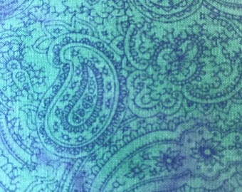 Turquoise Paisley - Etsy