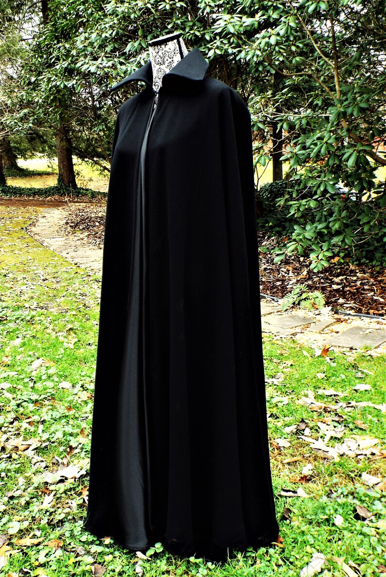 Men's Black Wool Cloak/men's Fashion Wear/men's - Etsy