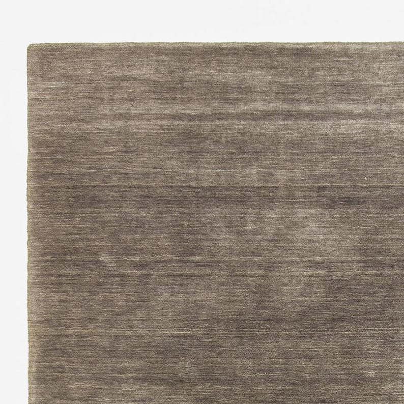 Hand-knotted Wool Runner Rug | Plush Earth Tone Hallway Carpet - Etsy
