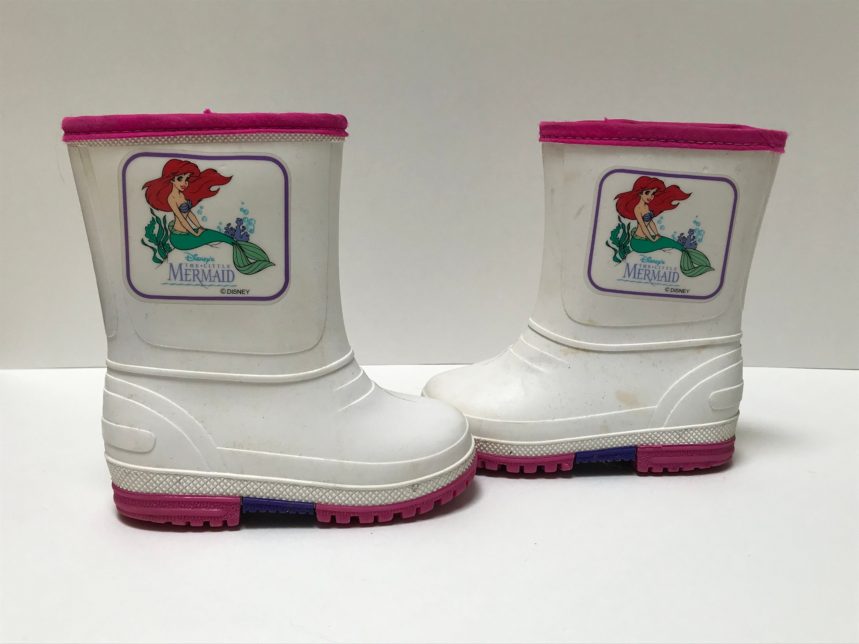 Vintage Disney’s the Little Mermaid Rubber Boots - Etsy