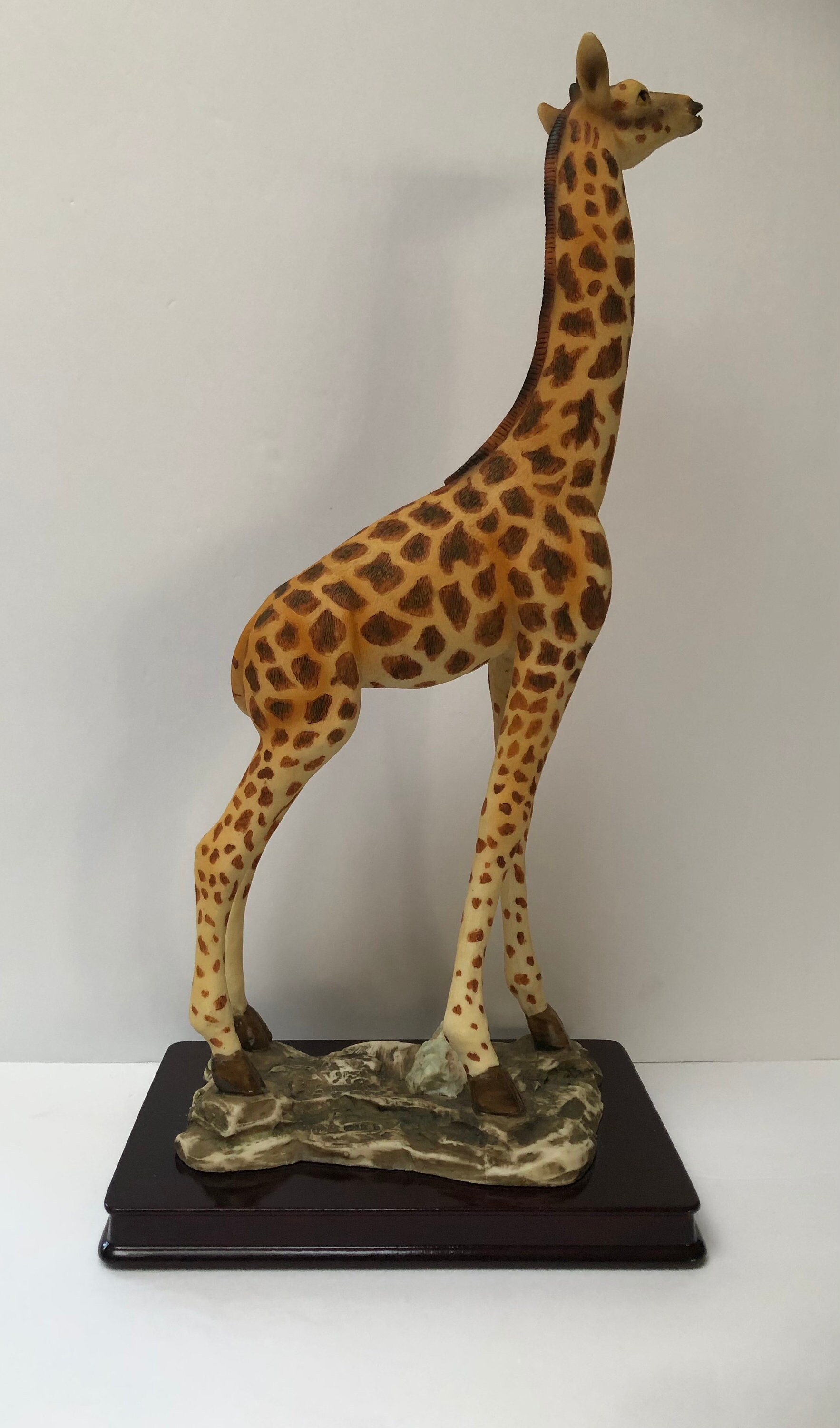 Vintage Resin Giraffe on Wood Base,ruby’s Collection,giraffe Statue - Etsy