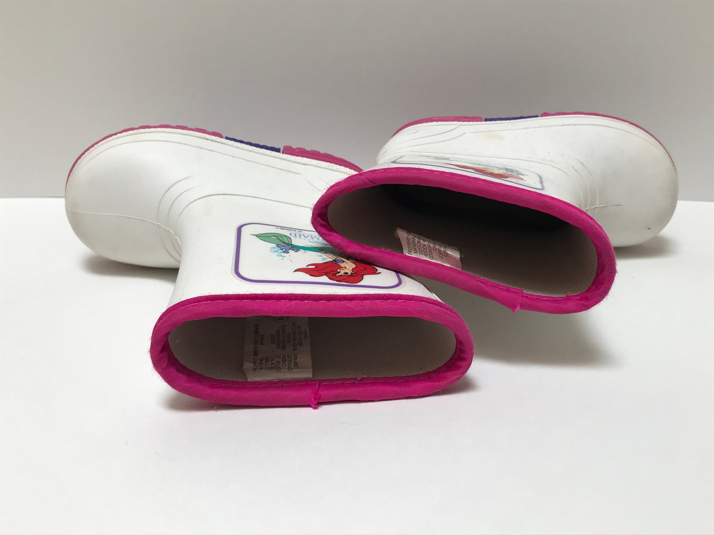 Vintage Disney’s the Little Mermaid Rubber Boots - Etsy
