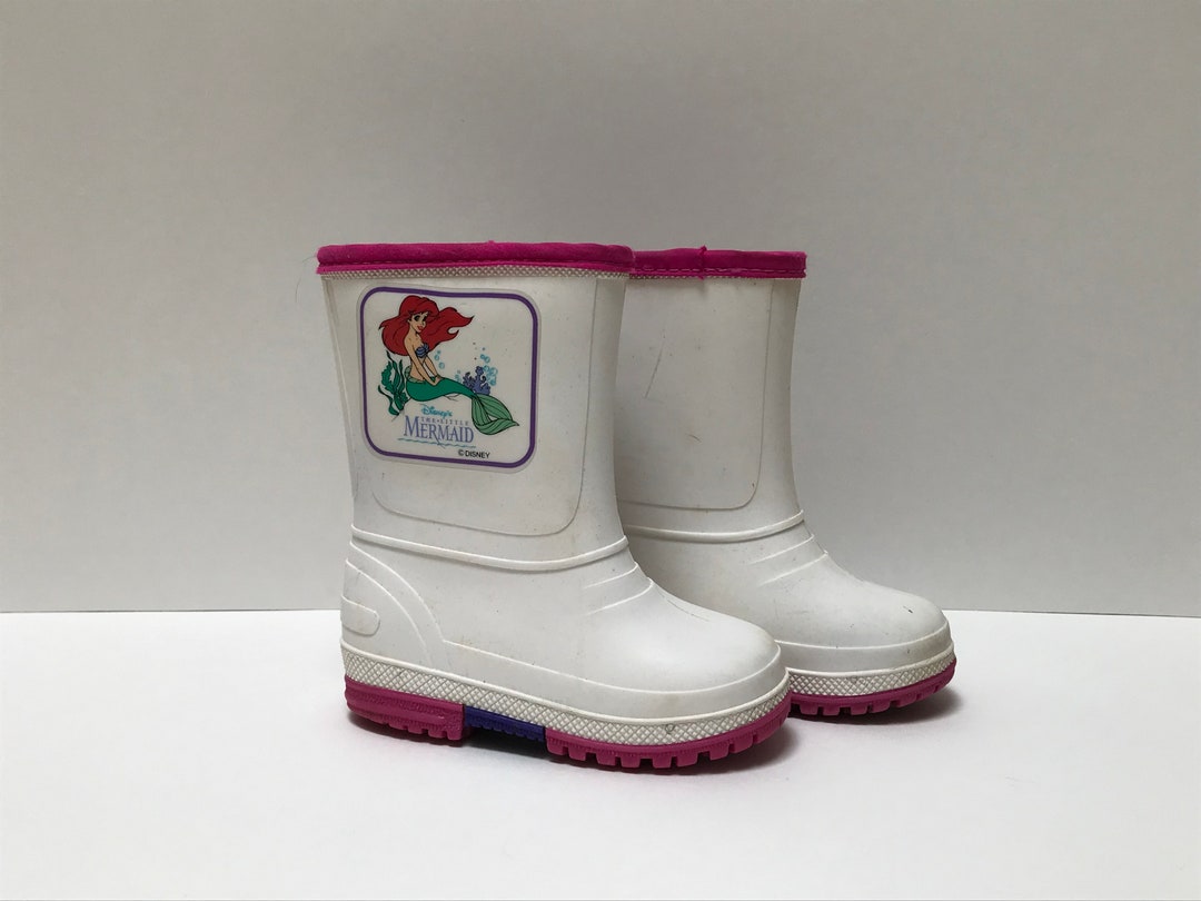 Vintage Disney’s the Little Mermaid Rubber Boots - Etsy