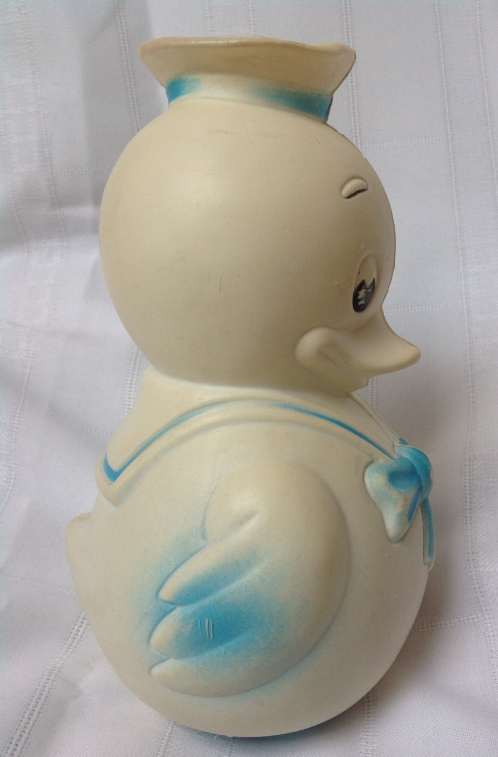 Vintage Roly Poly Duck Toy With Sailor Suit and Chime - Etsy