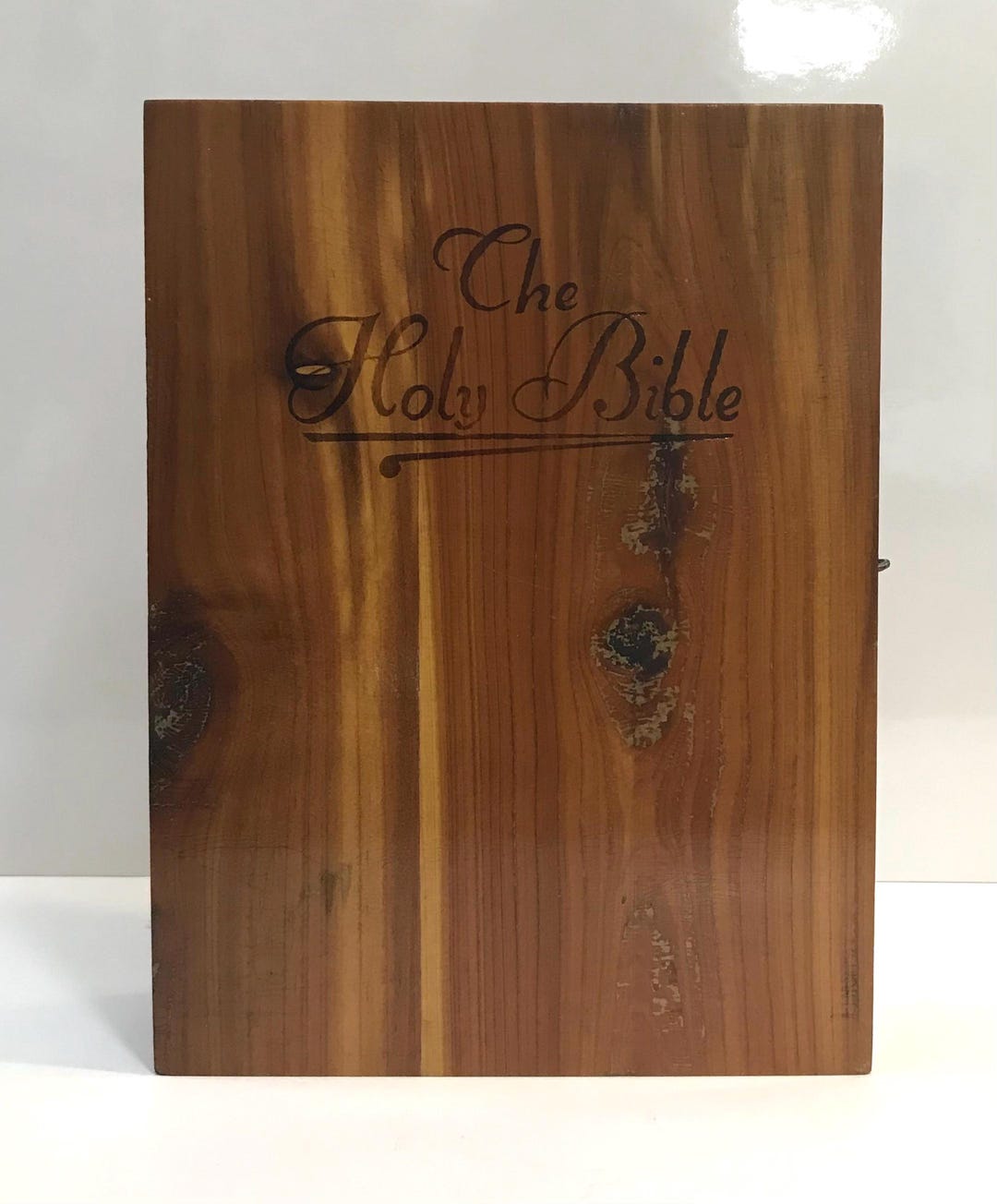 Vintage Wood Cedar Bible Box With an Illustration of Jesus - Etsy