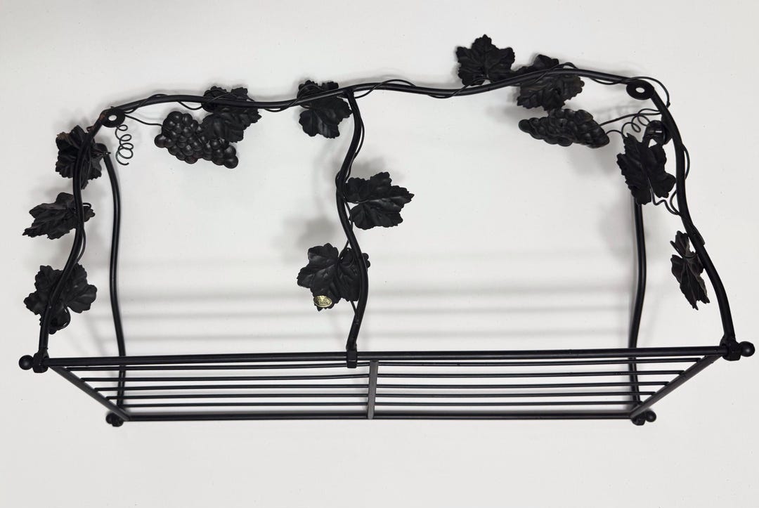 Vintage Metal Grape Vine Wall Shelf,wall Decor - Etsy