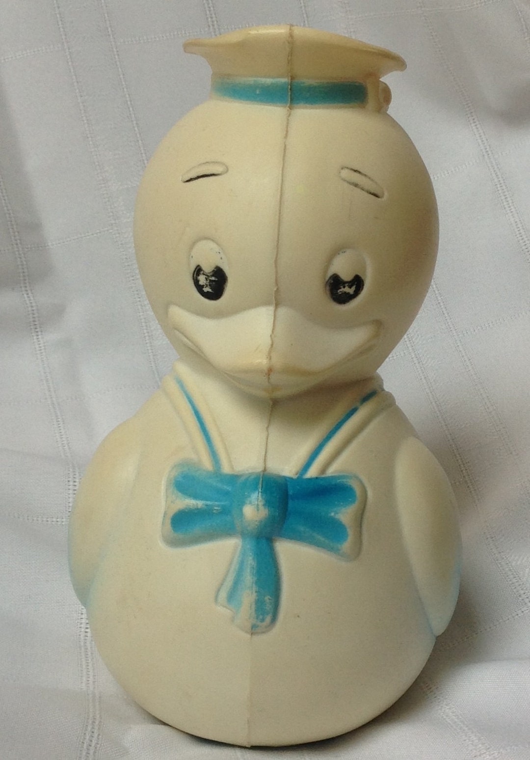 Vintage Roly Poly Duck Toy With Sailor Suit and Chime - Etsy