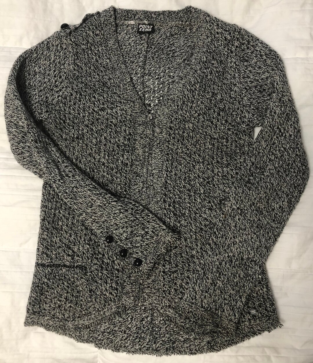 Point Zero Nicole Benisti Cardigan/sweater With Zipper - Etsy