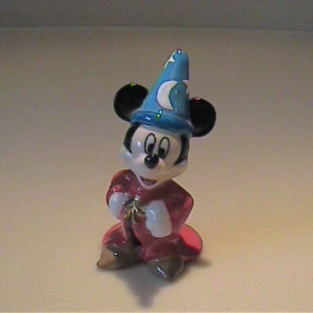 Vintage Miniature Bone China Disney Mickey Mouse the Sorcerer - Etsy
