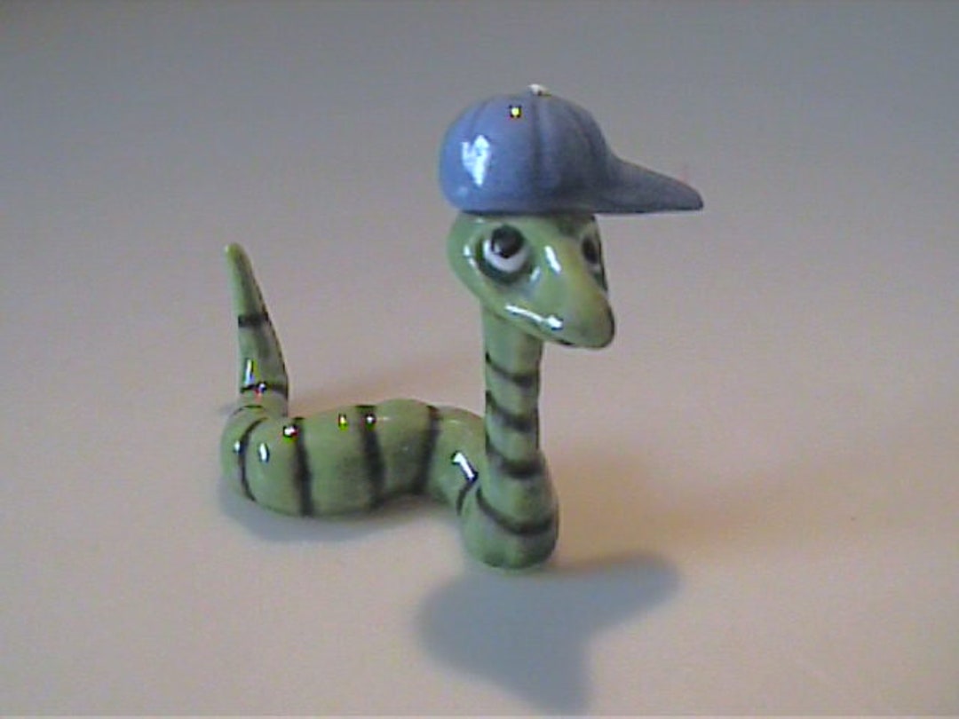 Vintage Miniature Hagen Renaker Homer the Worm With LA Dodger Baseball ...