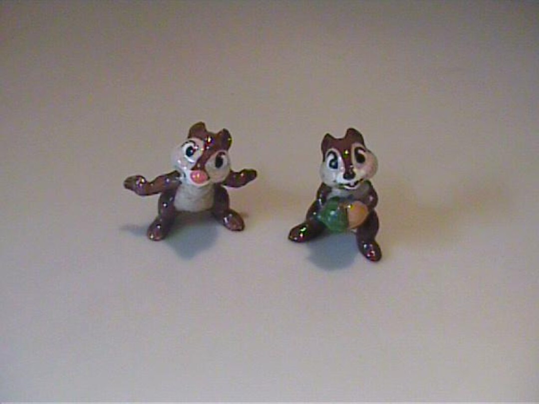 Vintage 1956 Hagen Renaker Miniature Disney's Chip and Dale Set - Etsy