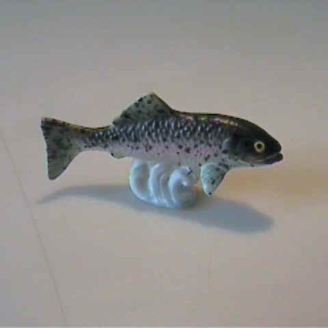 Vintage 1960's Miniature Bone China Trout Fish - Etsy