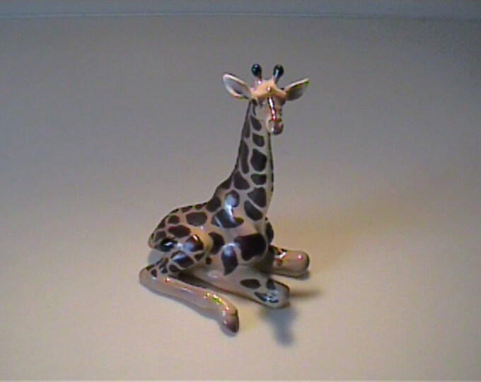 Vintage Hagen Renaker Specialty Lying Giraffe - Etsy