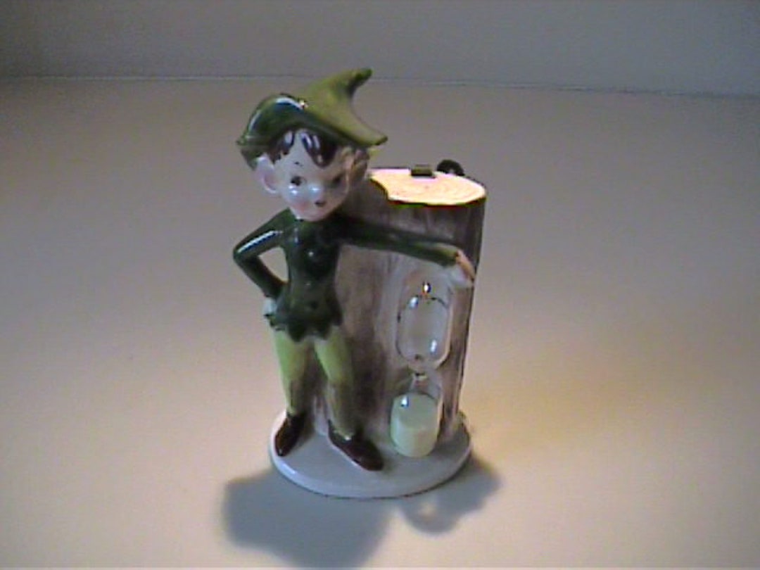 Vintage 1950's Ceramic Pixie or Elf Egg Timer - Enesco Japan - Etsy