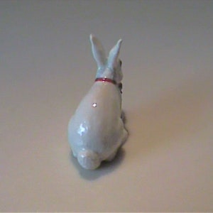 Vintage Miniature Bone China White Jack Rabbit With Bow Tie - Etsy