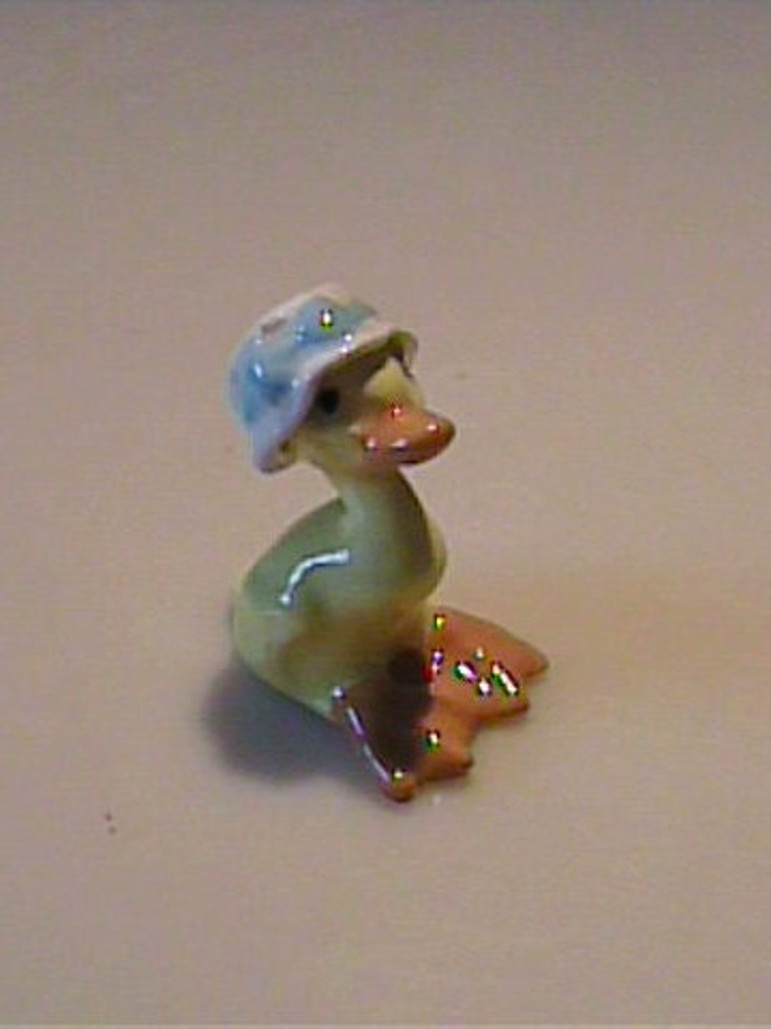 Vintage Hagen Renaker Miniature Girl Gosling Bird With Hat - Etsy