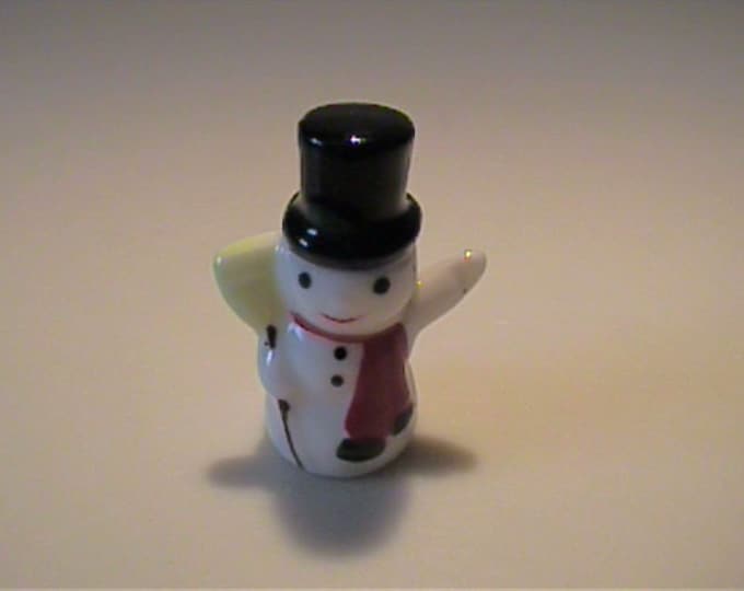 Vintage 1960's Miniature Bone China Snowman - Etsy