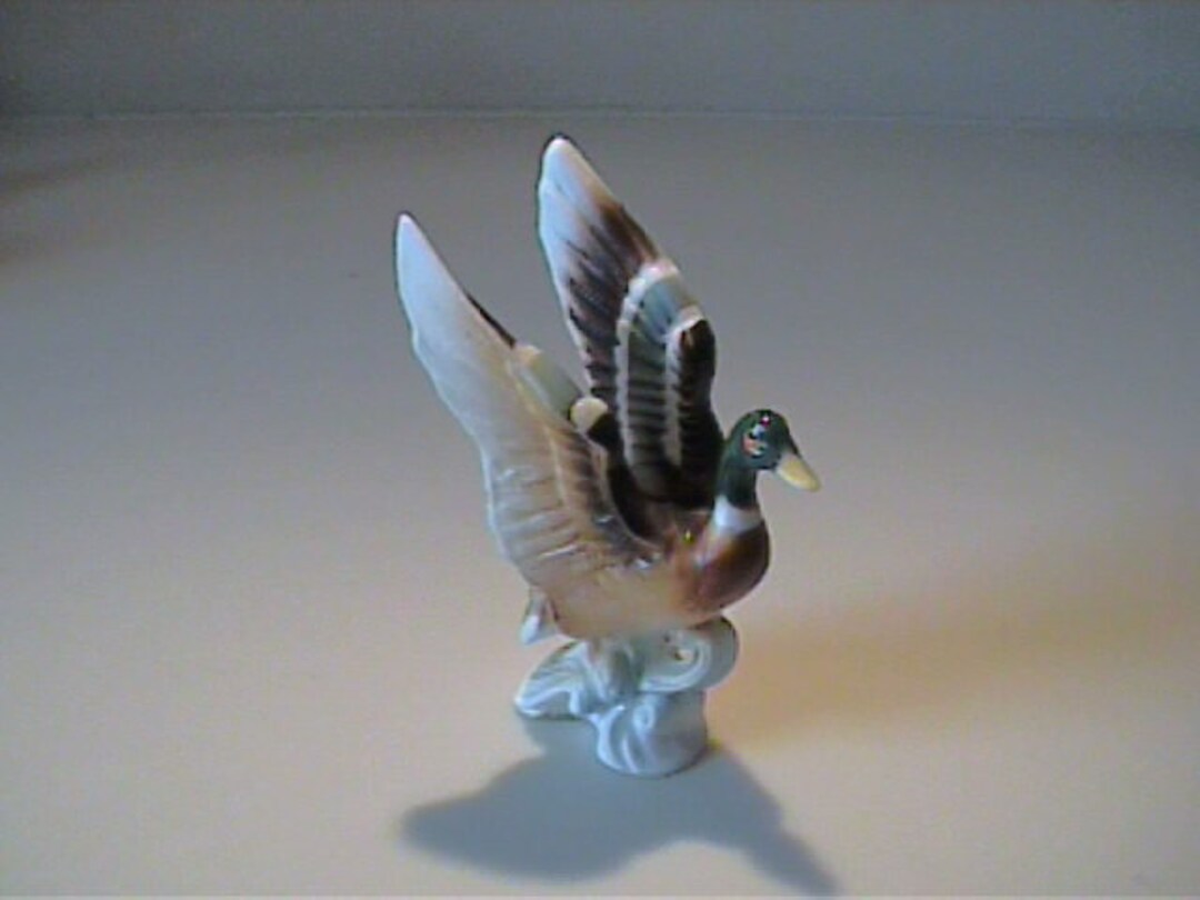 Vintage 1960's Miniature Bone China Drake Duck With Wings - Etsy