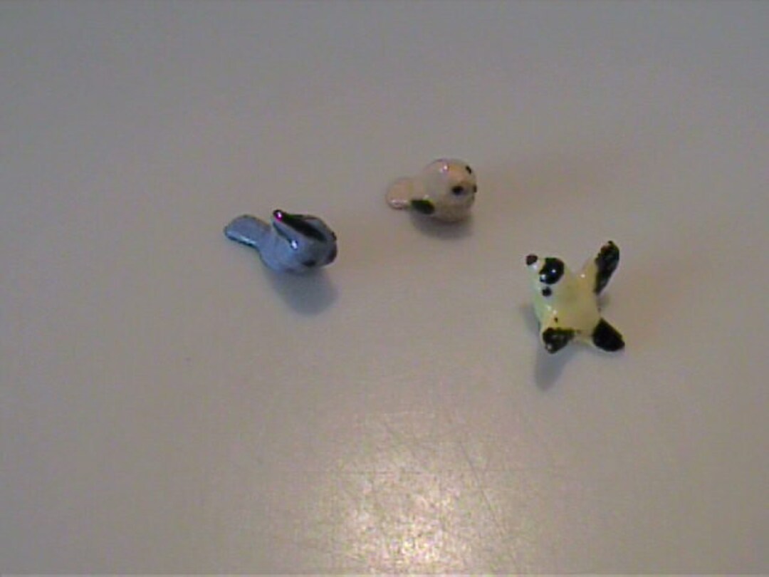 Vintage Miniature Hagen Renaker Birdbath Sparrow, Bluebird and Oriole ...