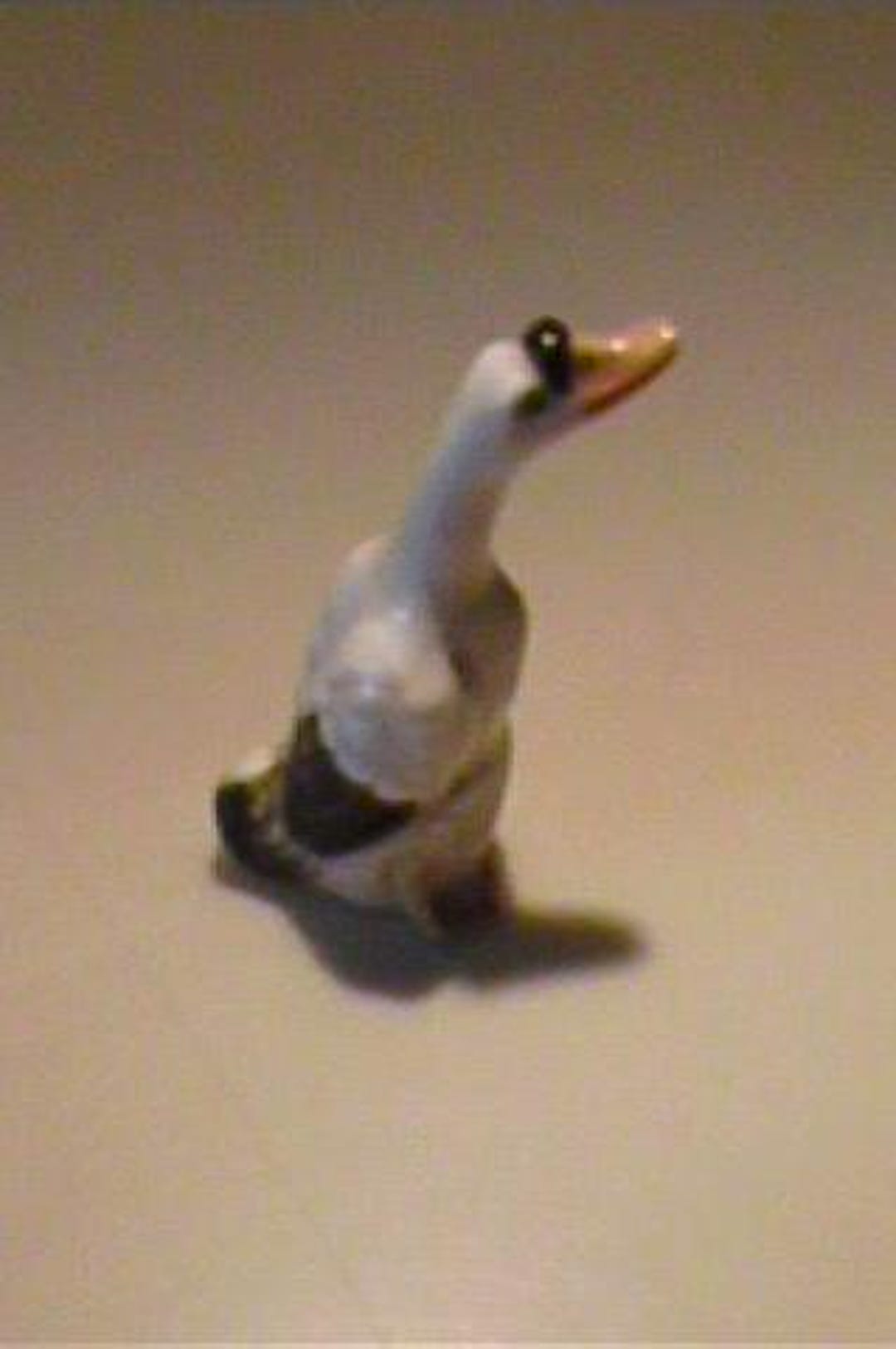 Vintage 1960's Miniature Bone China Black & White Goose - Etsy