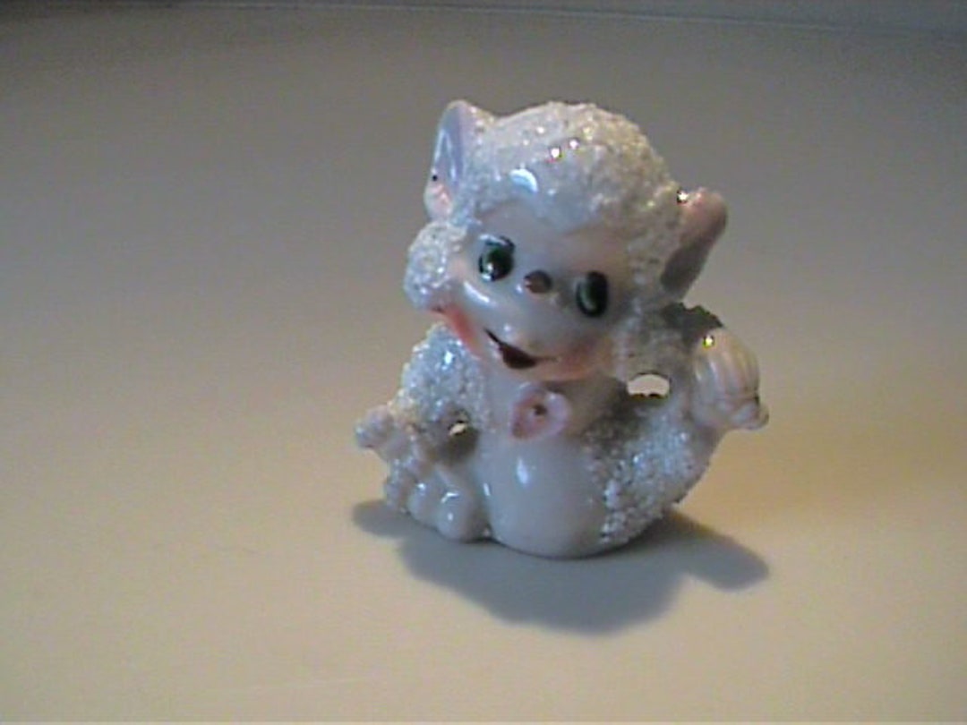 Vintage 1950's Ceramic Spaghetti White Monkey - Japan - Etsy