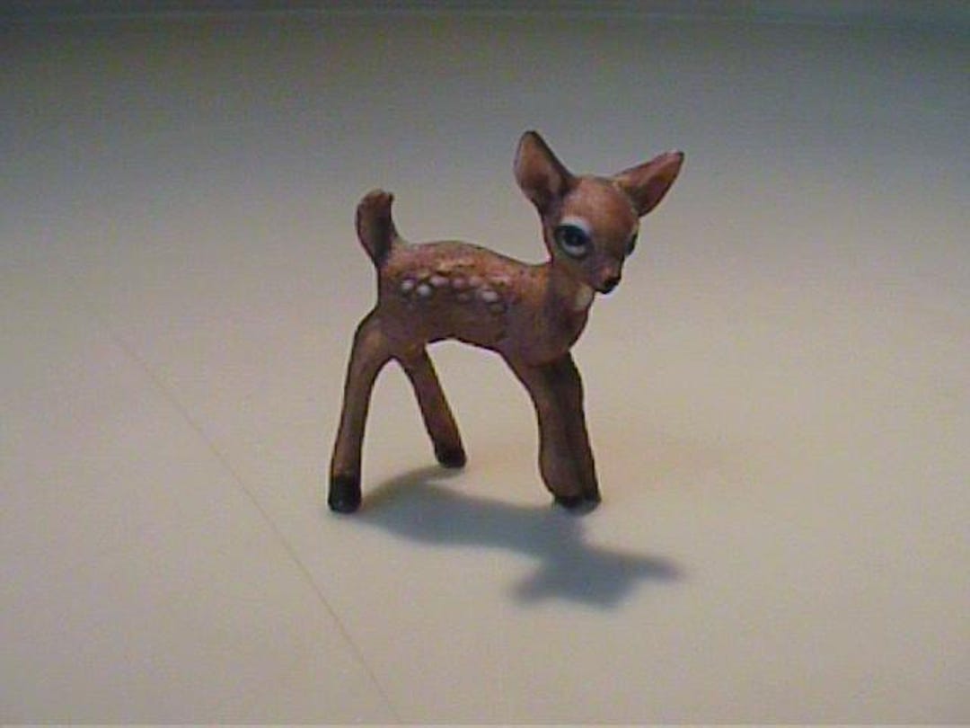 Vintage 1960's Miniature Bone China Fawn Deer - Etsy