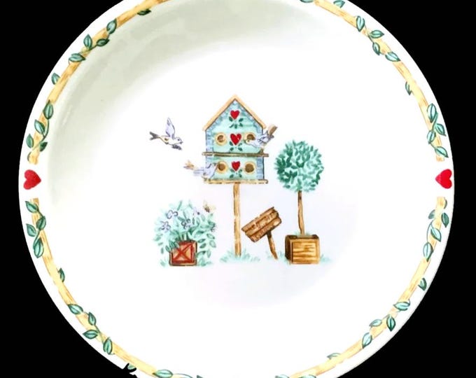 Thomson Pottery "birdhouse" Dinner Plate, 10 1/8 Inch Diameter Mint 4 ...