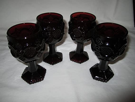 Avon Cape Cod Ruby Red Dishes - Plates, Mugs, Bowls, Serving Pieces ...