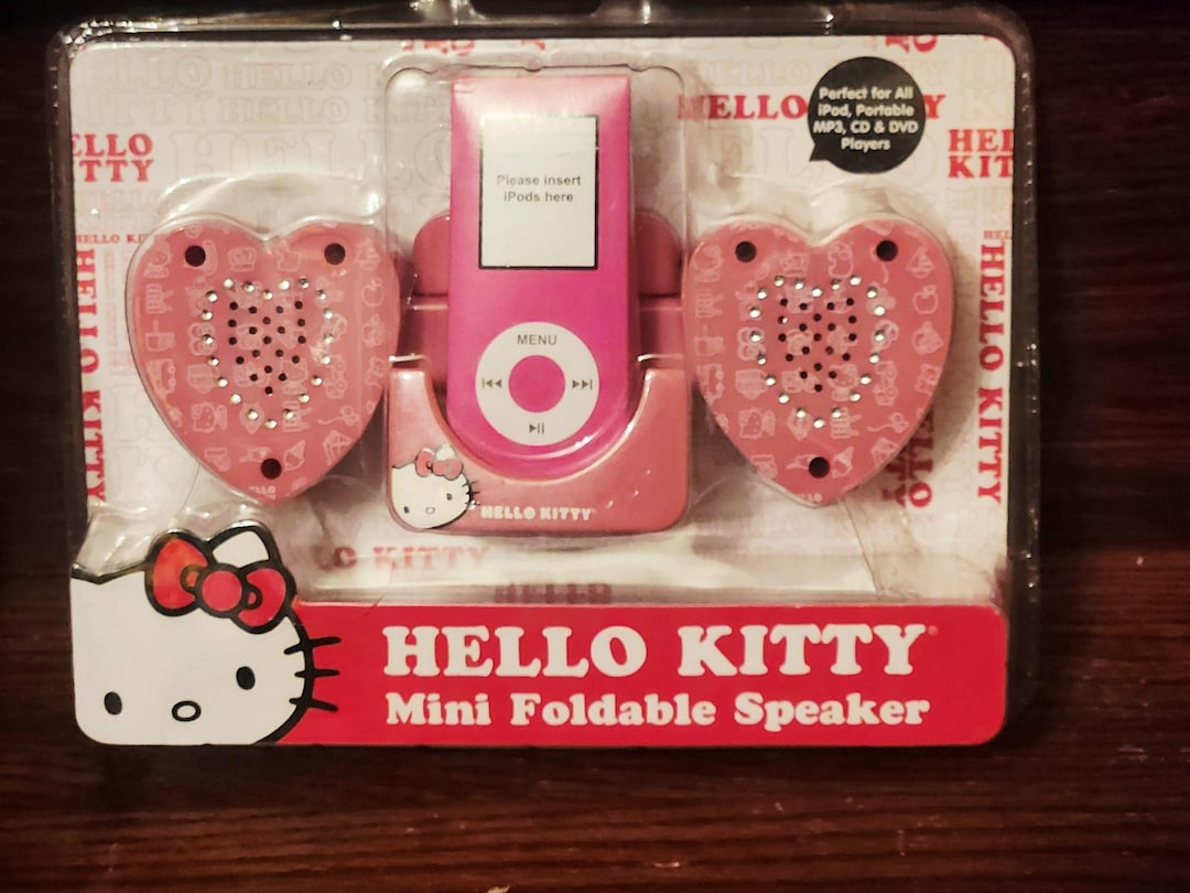 Hello Kitty Portable Speakers by Sanrio for Ipod, MP3, CD or DVD New ...