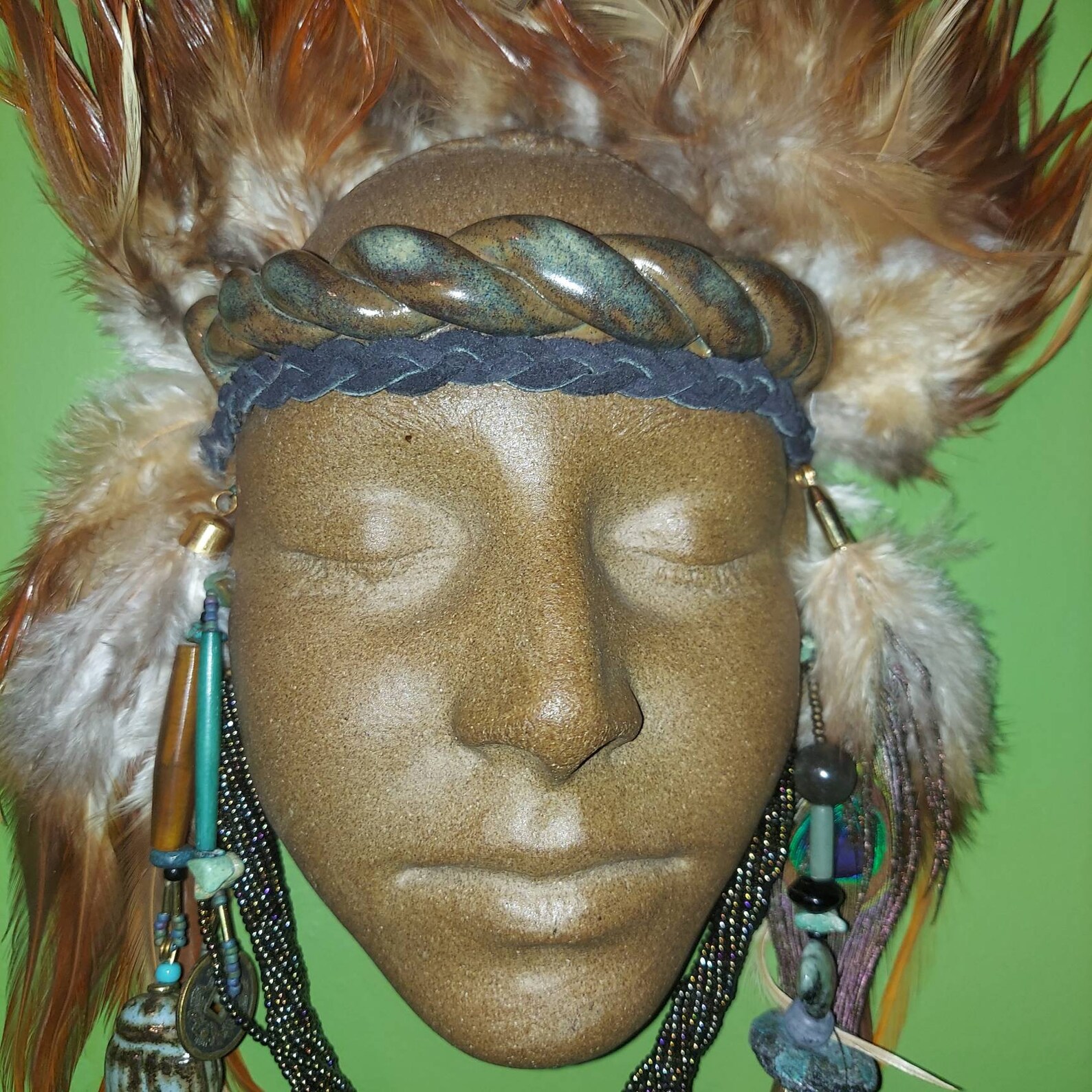 Realistic Handmade Clay Mask Native Goddess - Etsy