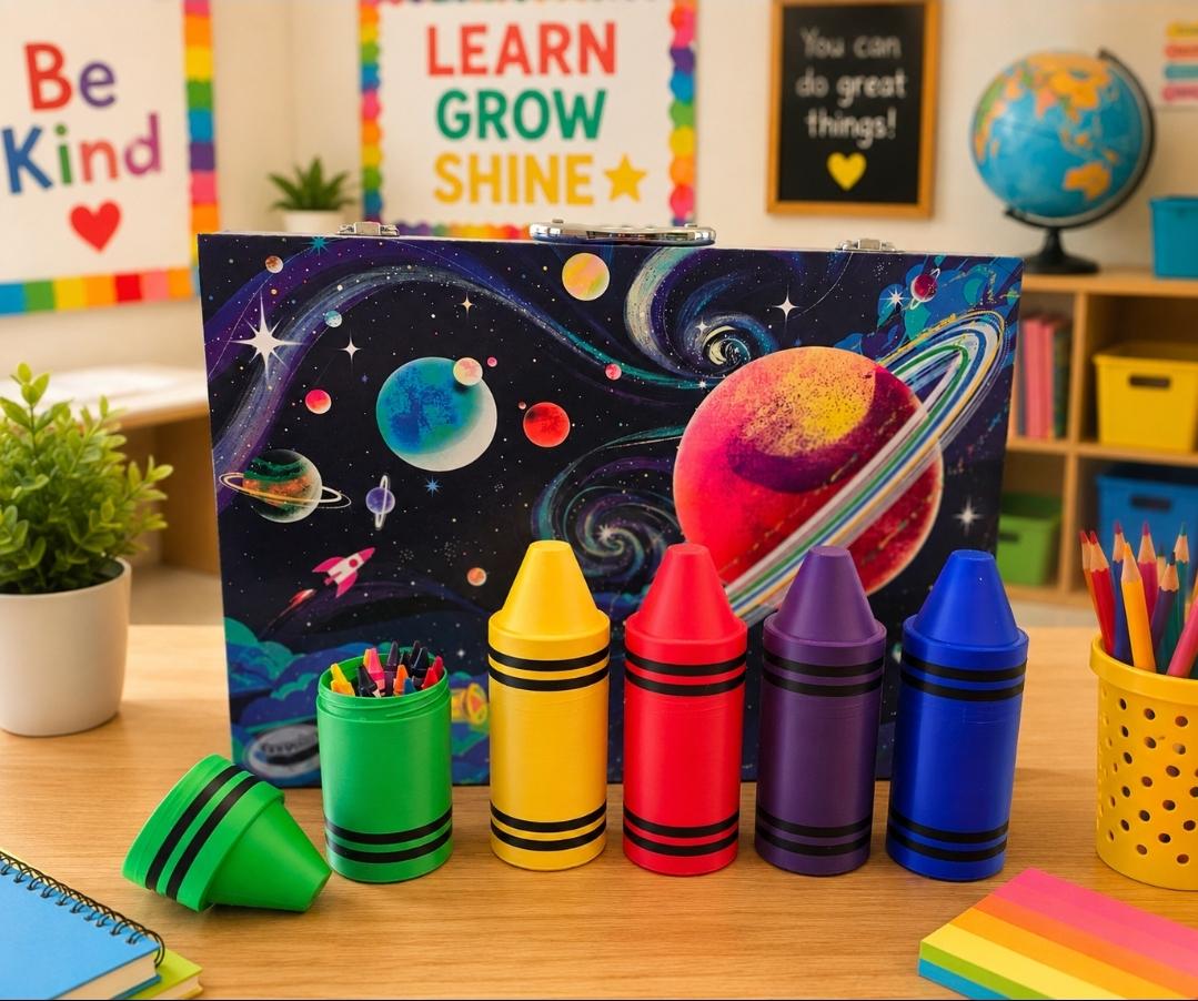 Jumbo Crayon Holder | 3D Printed Colorful Classroom Organizer, Kids ...