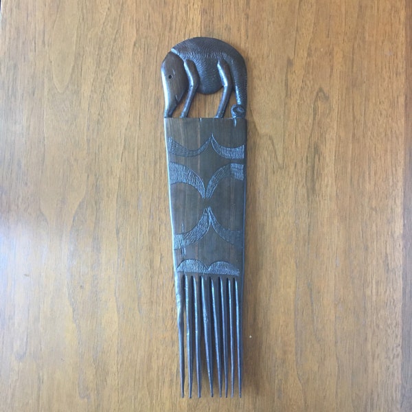 Carved African Combs - Etsy