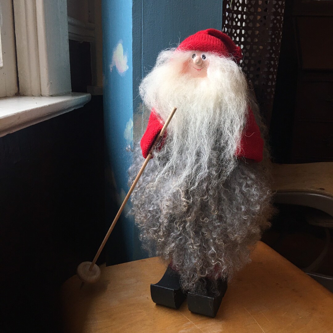 Santa Clause Wooden Figure From Sweden - Etsy