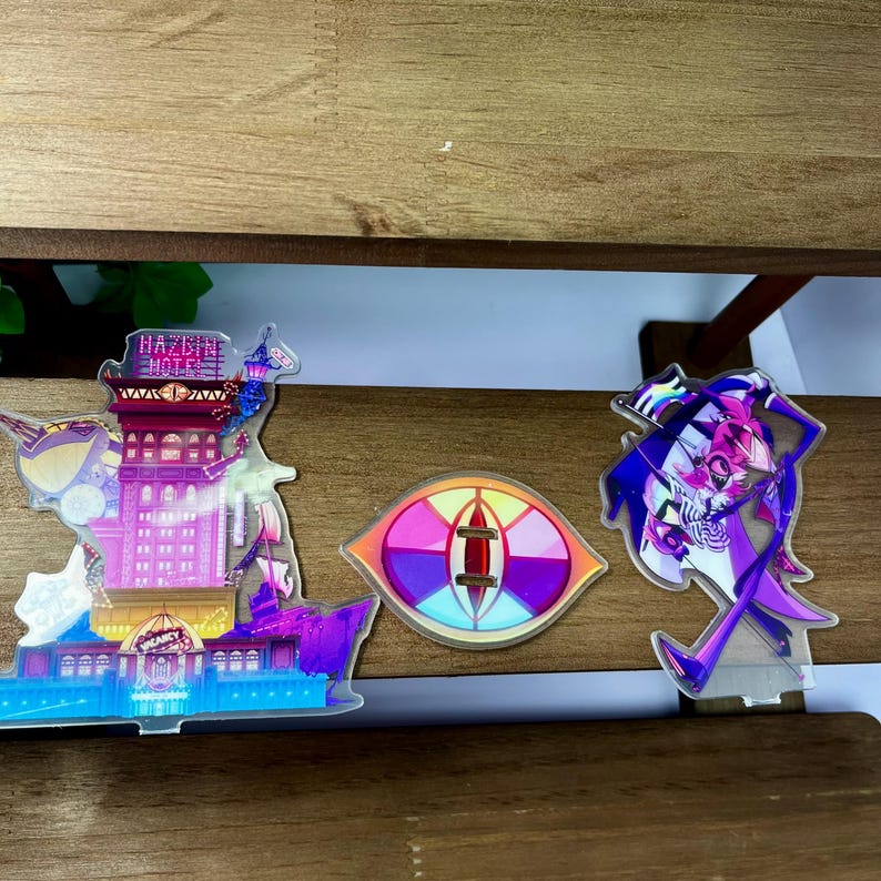 Hazbin Hotel Acrylic Standee: Alastor TV Demon Fanart Radio Demon Desk ...